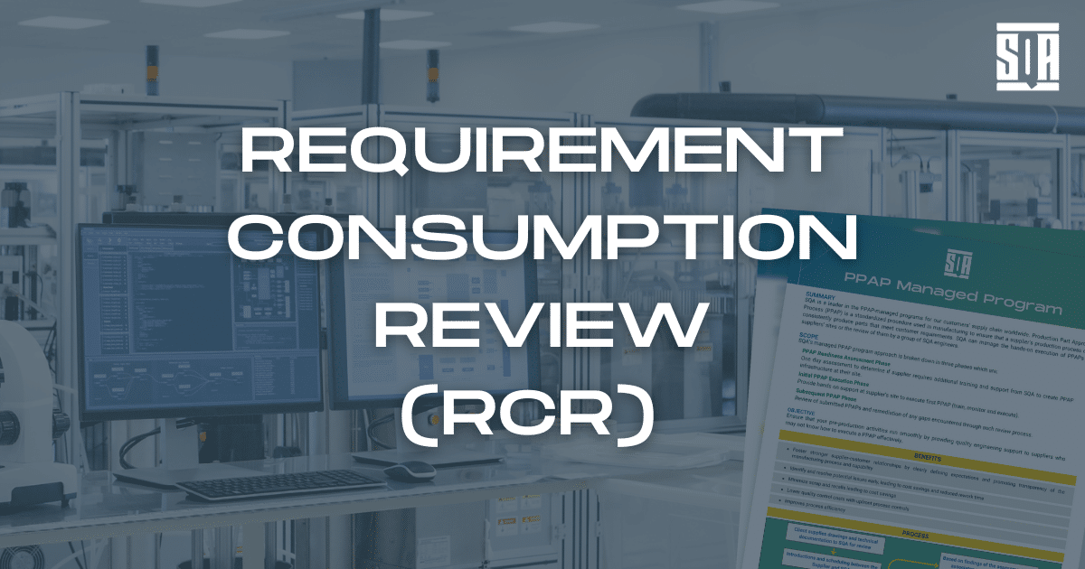 Requirement Consumption Review - SQA Services